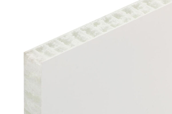 White Matte Thermoplastic Polypropylene Honeycomb Core Sandwich Panels ...